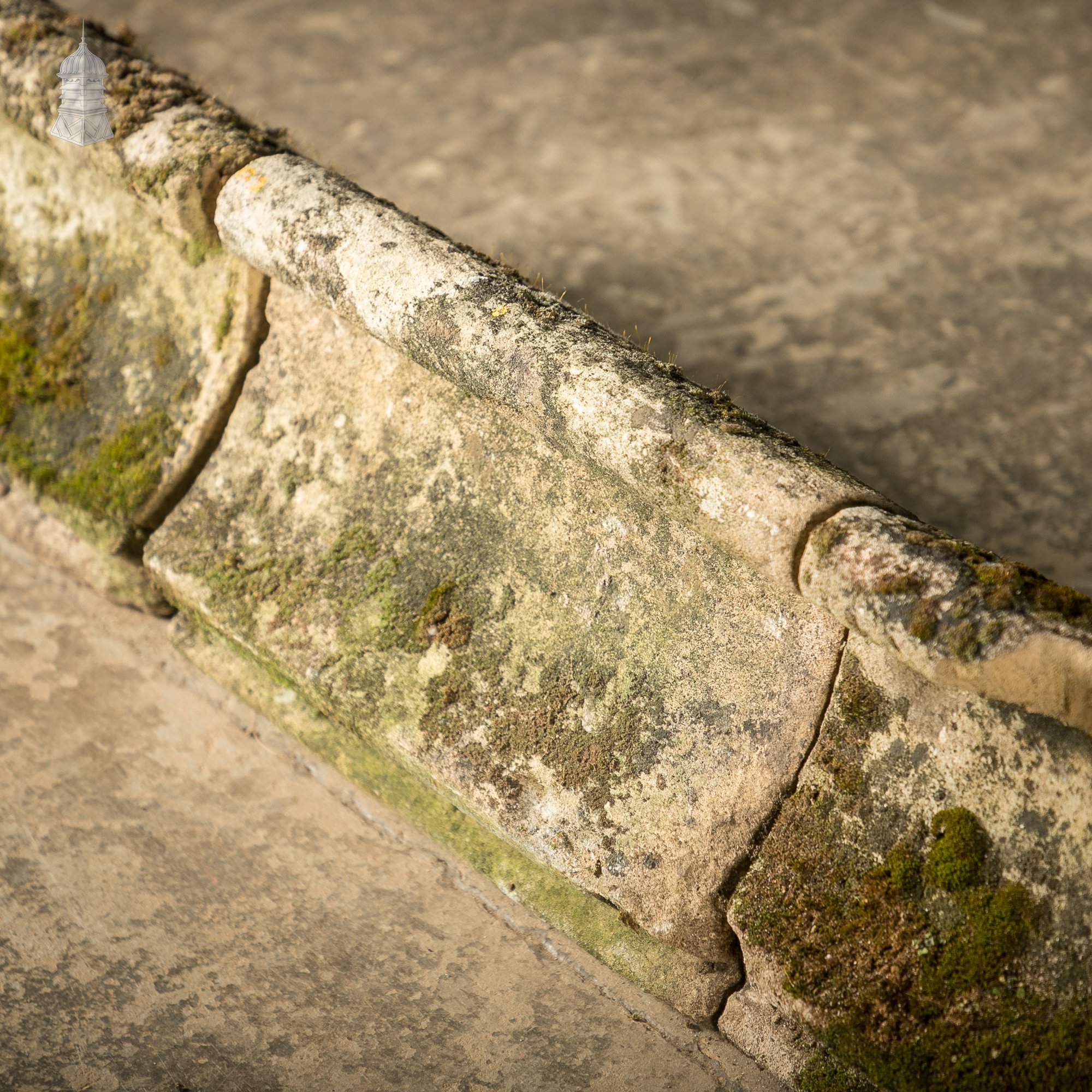 Rolled Wall Copings, 18th C Sandstone Church Coping– A Run of 13 Metres ...