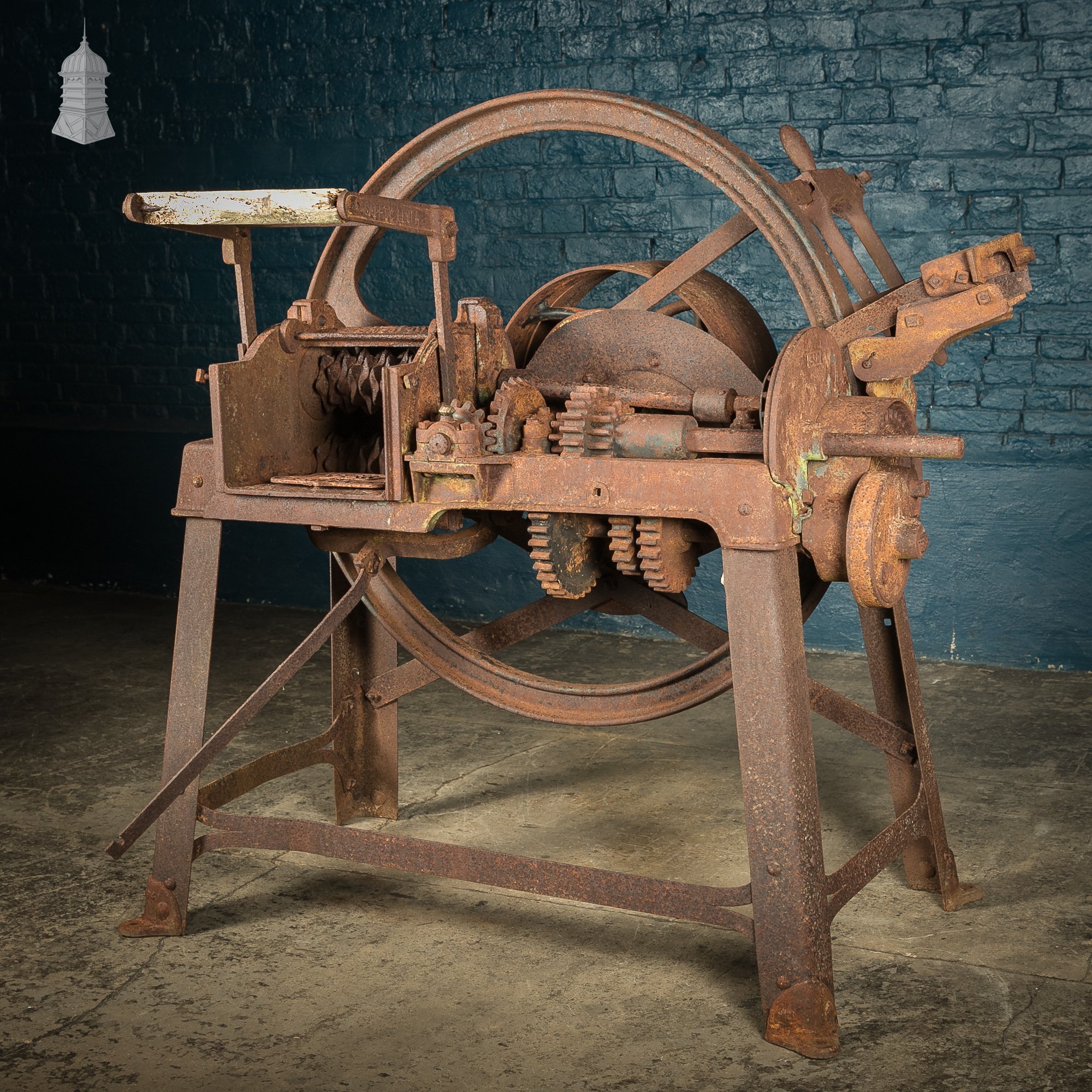 19th C Agricultural Chaff Cutter Manufactured by E.H Bentall & Co ...