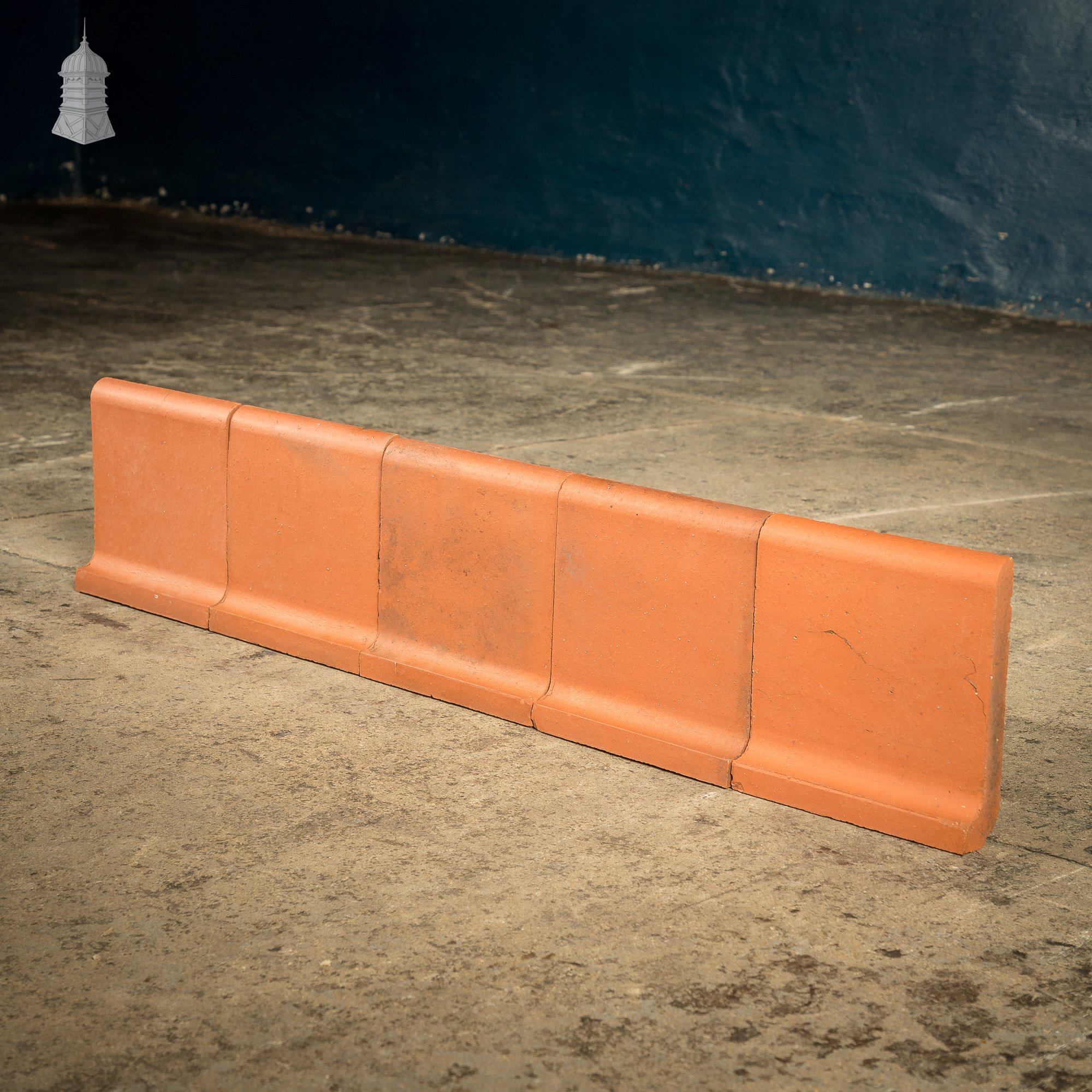 Batch of 26 Quarry Tile Upstand \ Skirting Tiles | Norfolk Reclamation