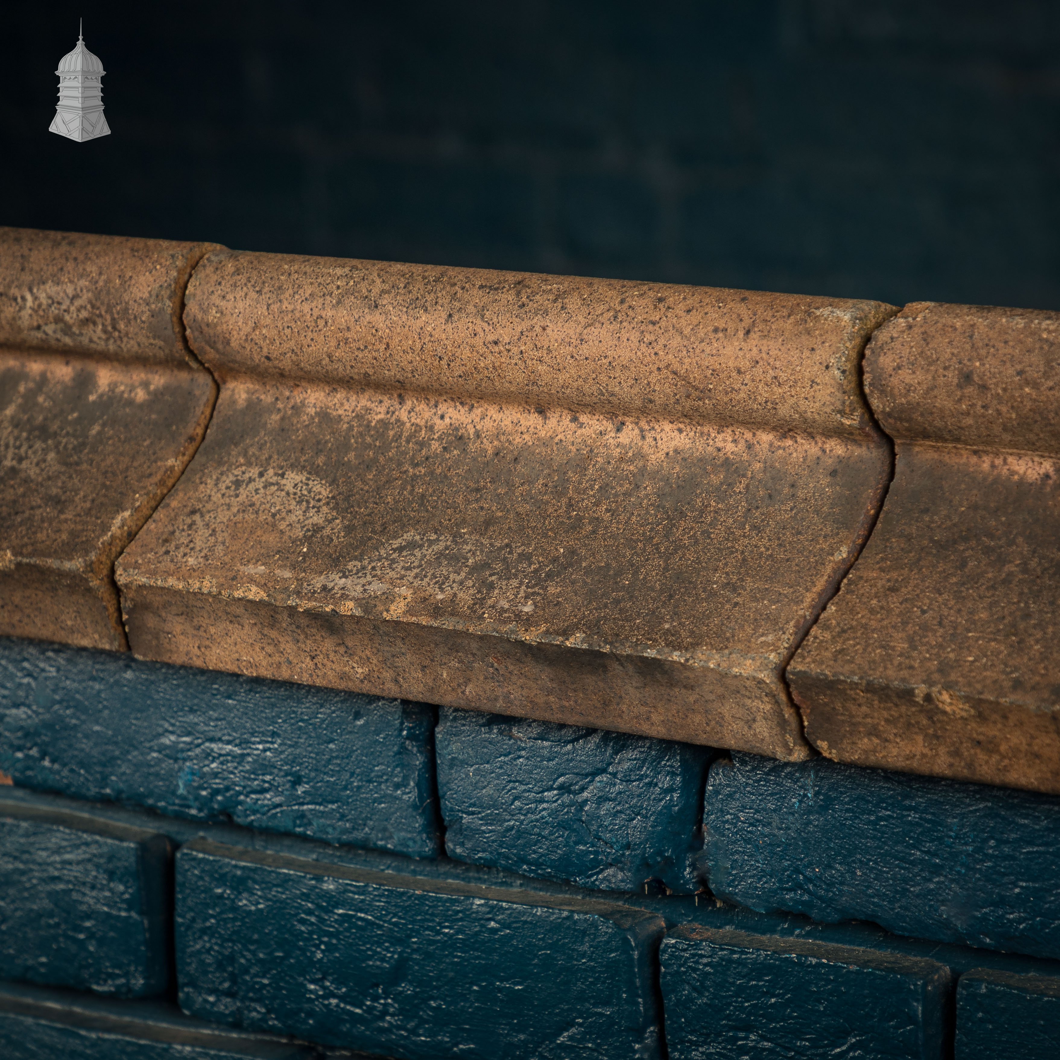Wave Wall Copings, Batch of 19 Wave Scroll Coping Stones - 5.5M Run ...