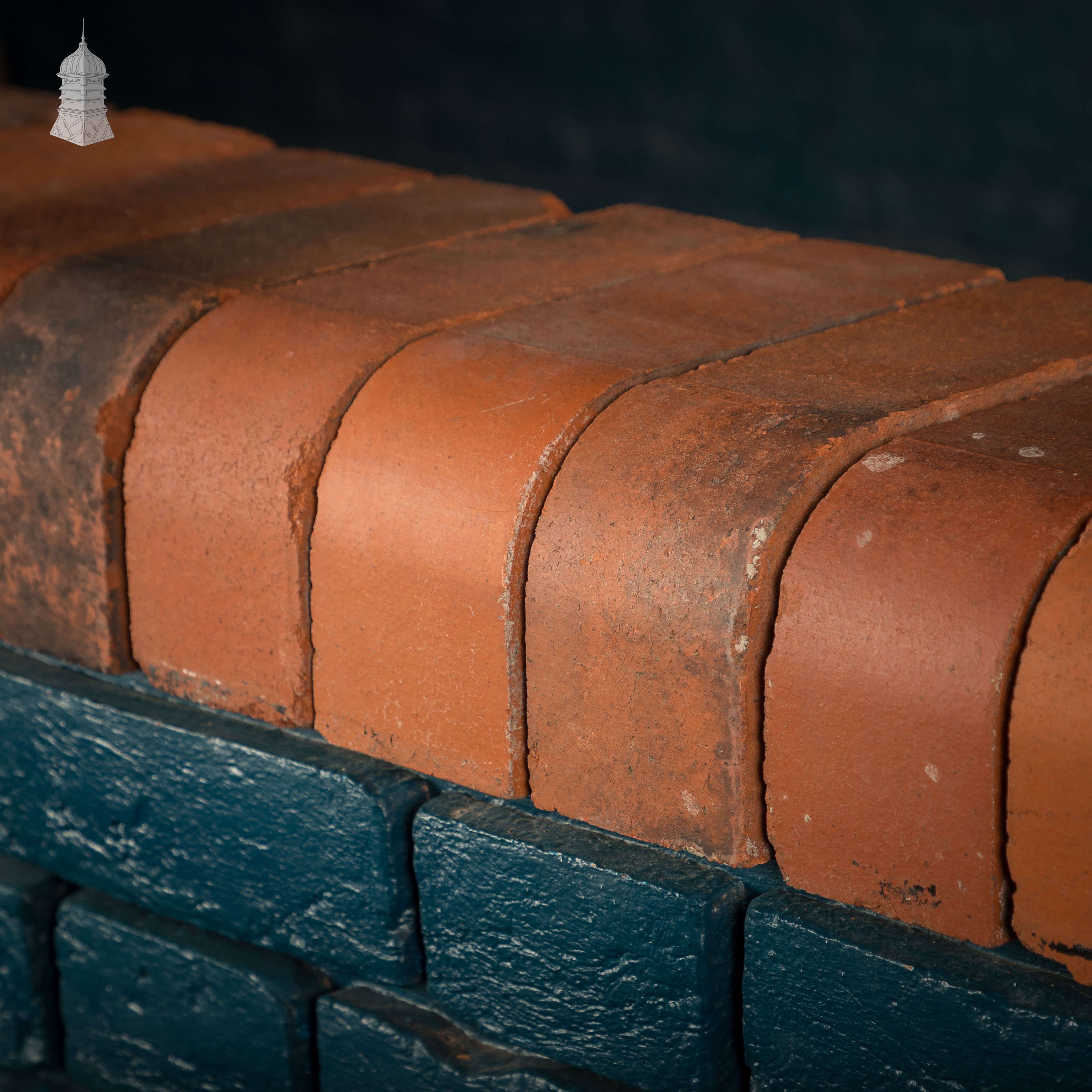 Single Bullnose Red, Reclaimed Bullnose Brick | Norfolk Reclamation