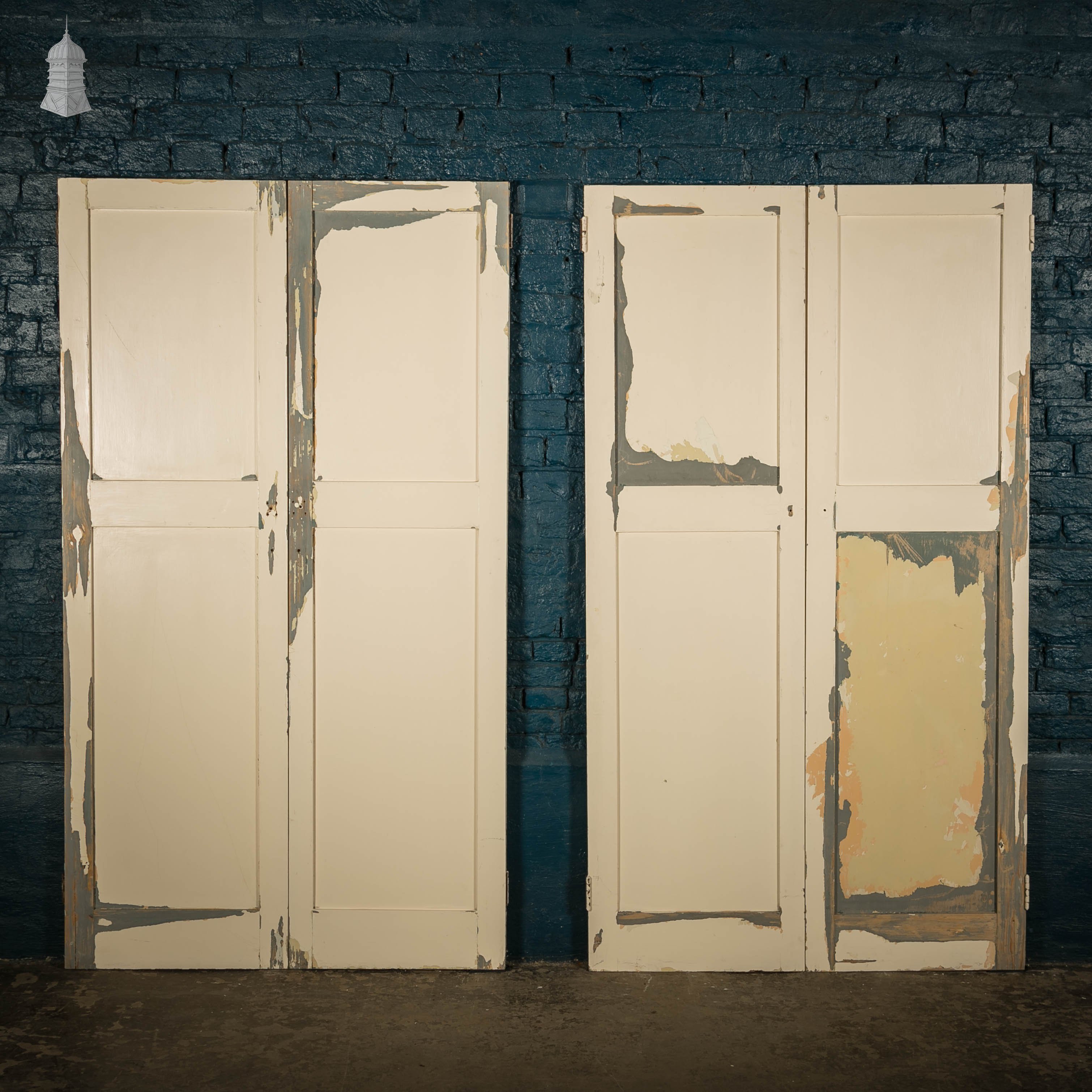 Pine Paneled Shutters, 2 Panel Shaker Style, Set of 2 Pairs | Norfolk ...