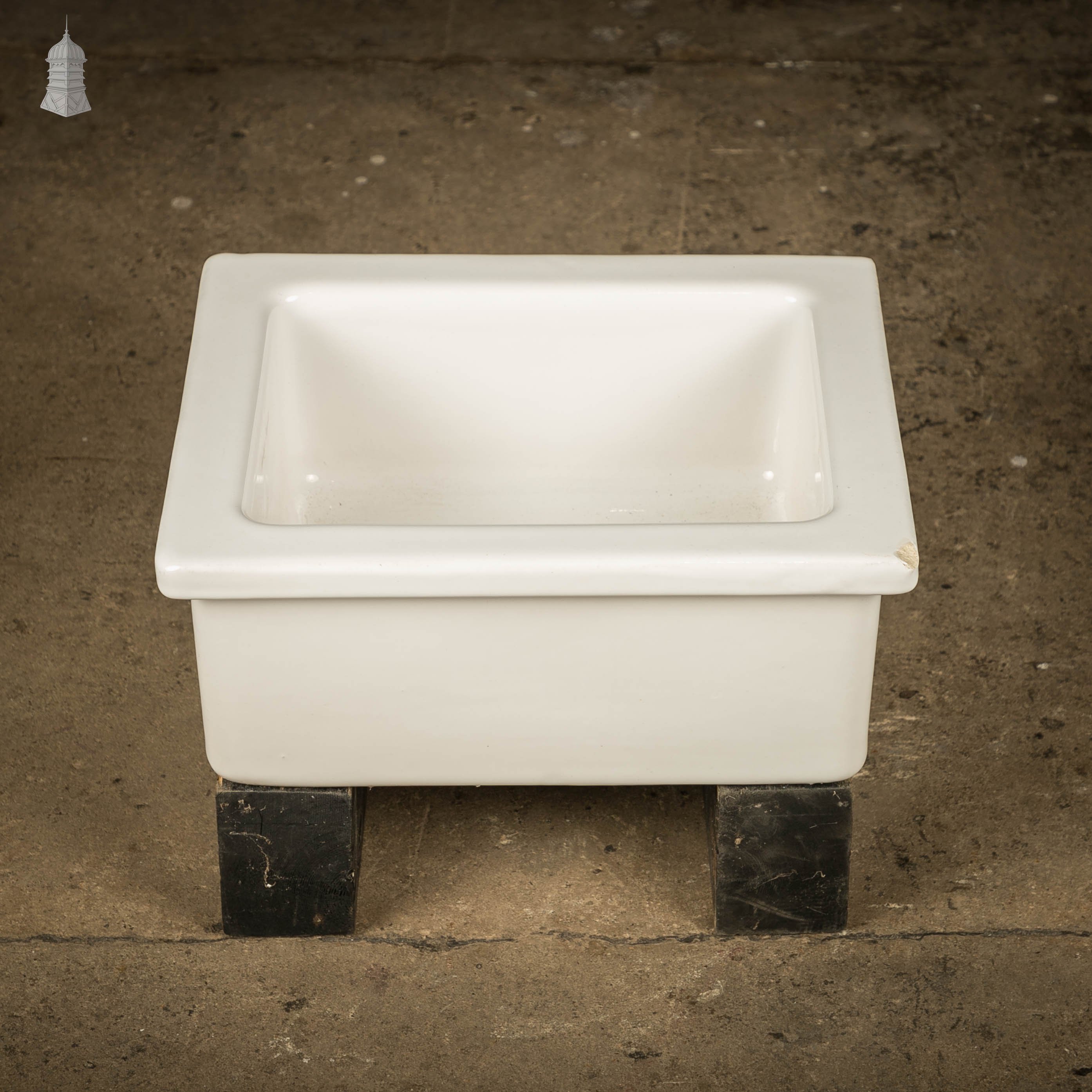 Small Lab Sink, Armitage Shanks White Glazed | Norfolk Reclamation