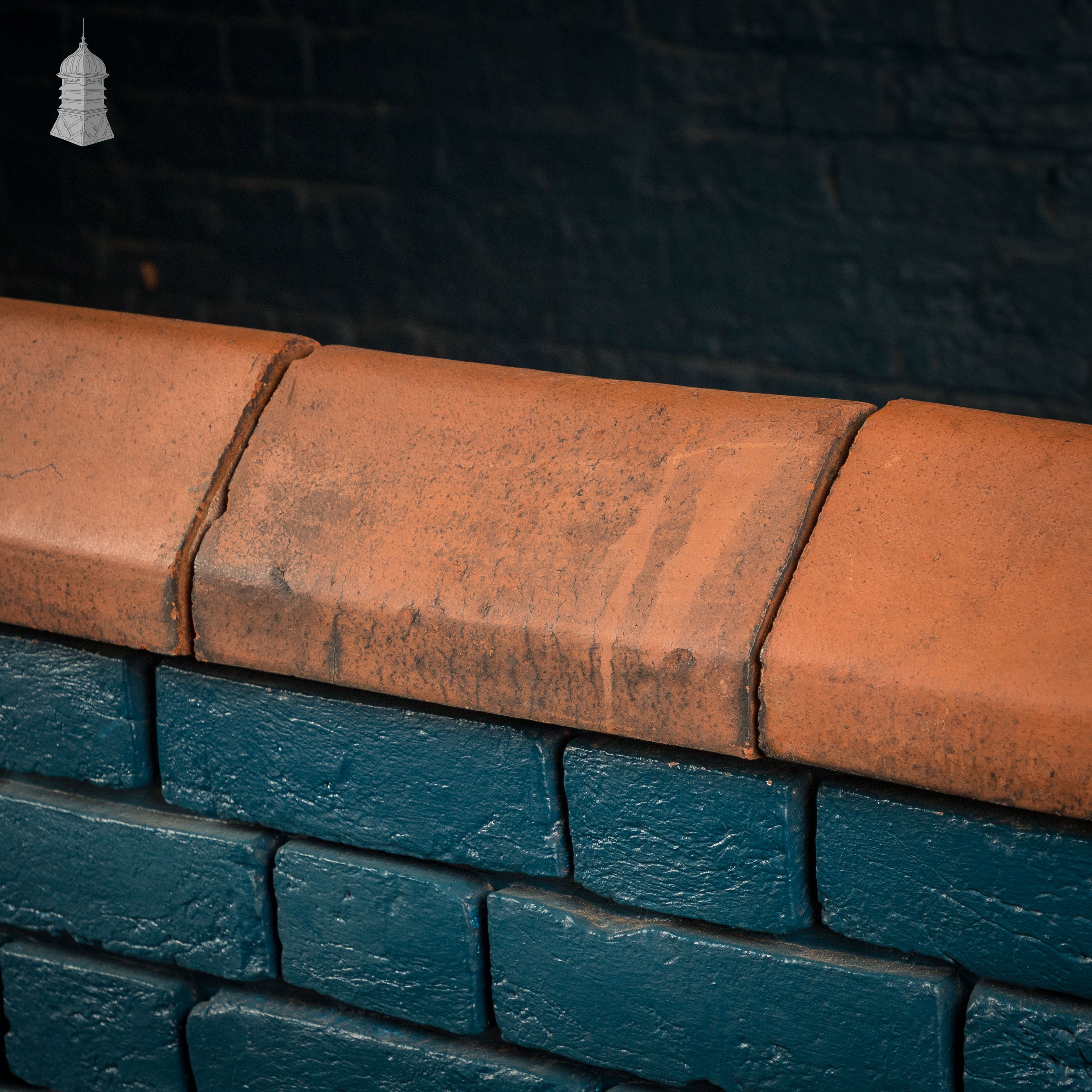 Triangle Wall Coping, Red - A Run of 3.9M | Norfolk Reclamation
