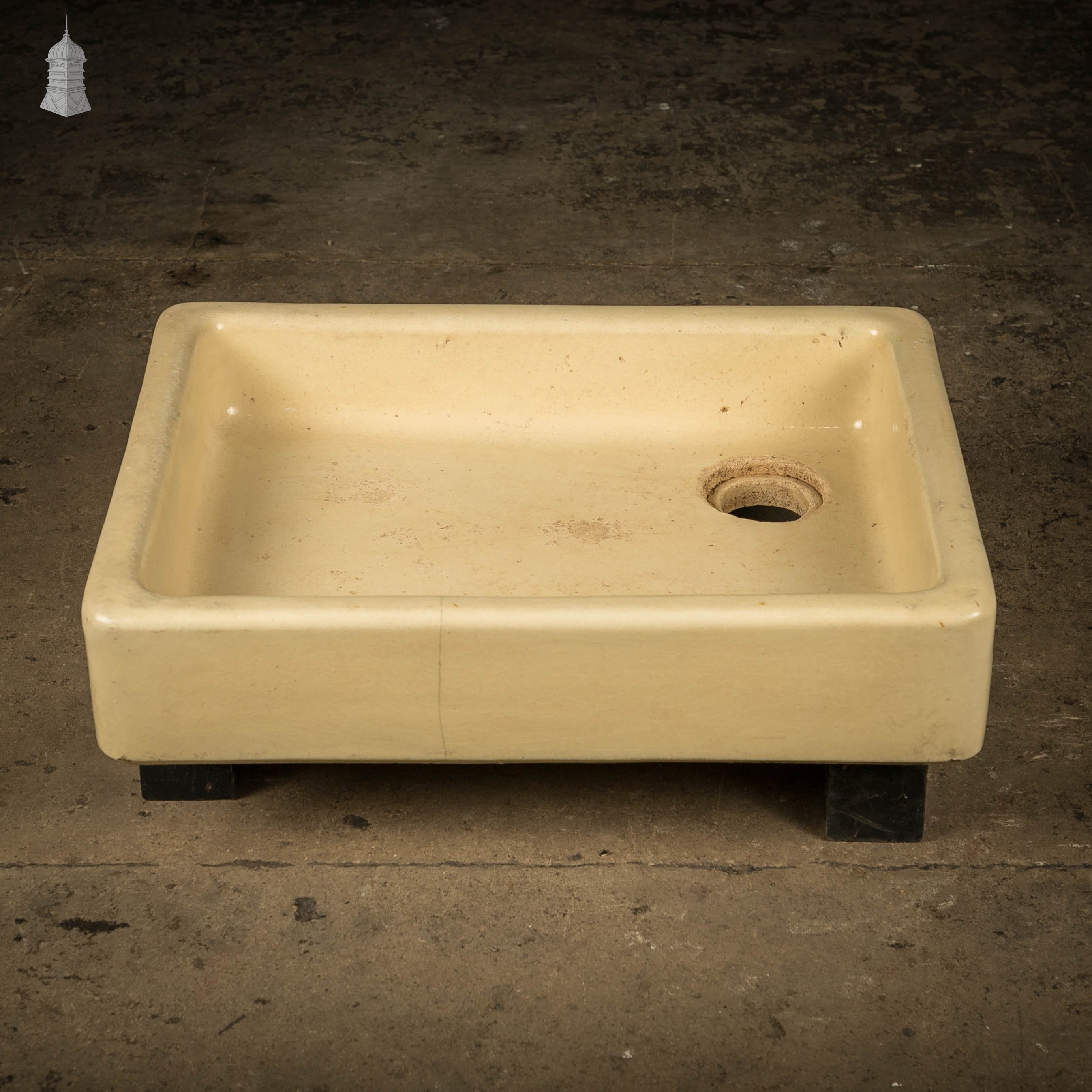 Shallow Trough Sink, Cane Glaze | Norfolk Reclamation