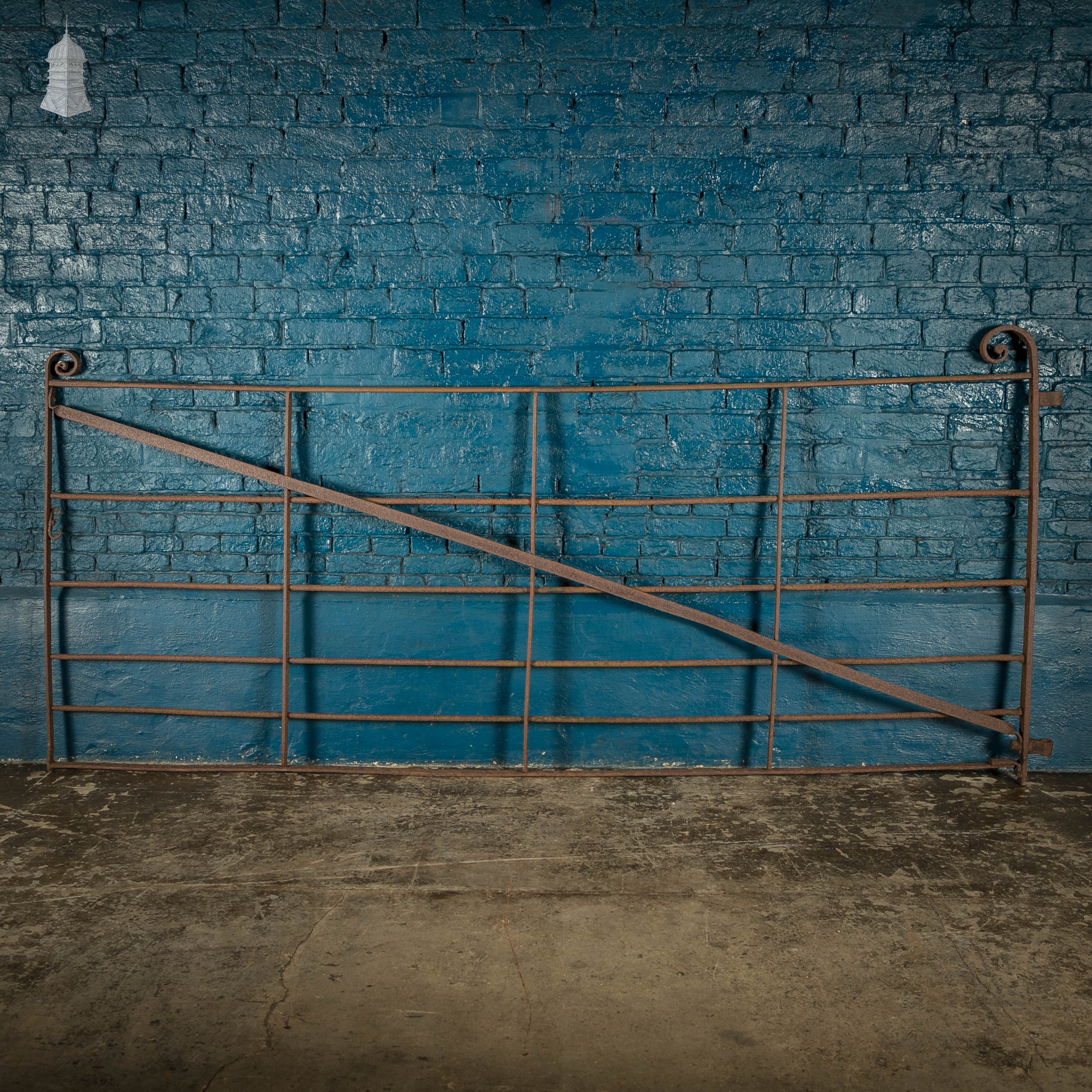 Wrought Iron Gate, 9ft Georgian Driveway Gate with Scroll Detail ...