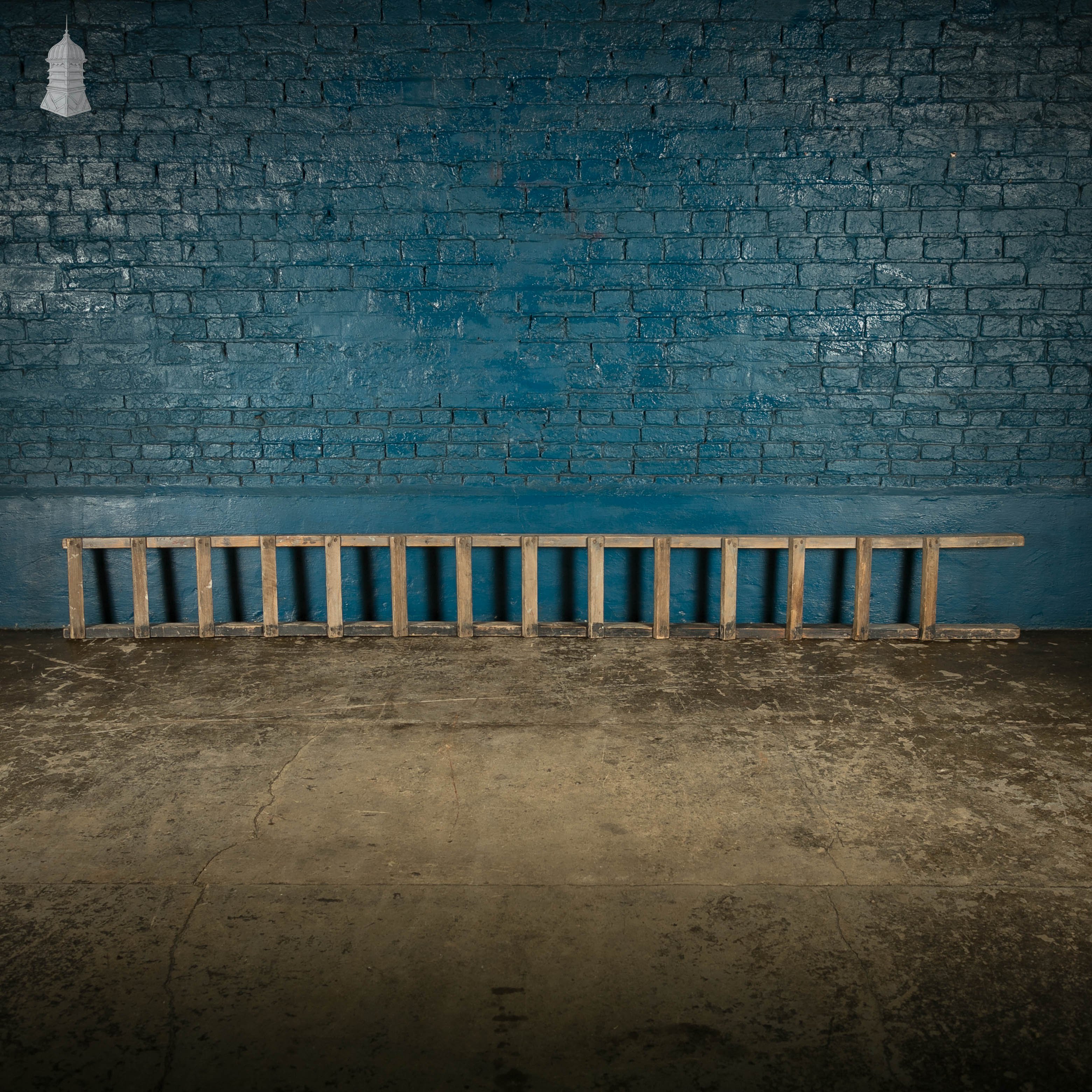 11ft Wooden Ladder Bygone Ladder | Norfolk Reclamation