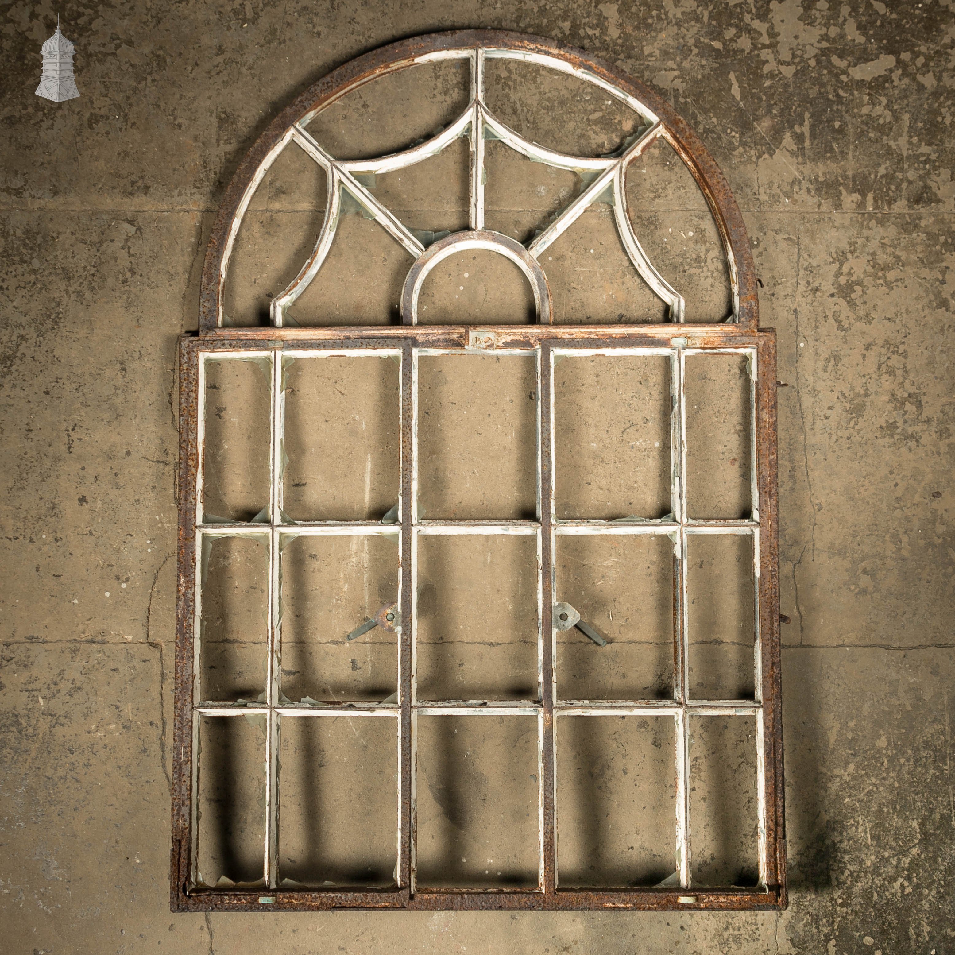 Arch Top Window, Metal Frame | Norfolk Reclamation