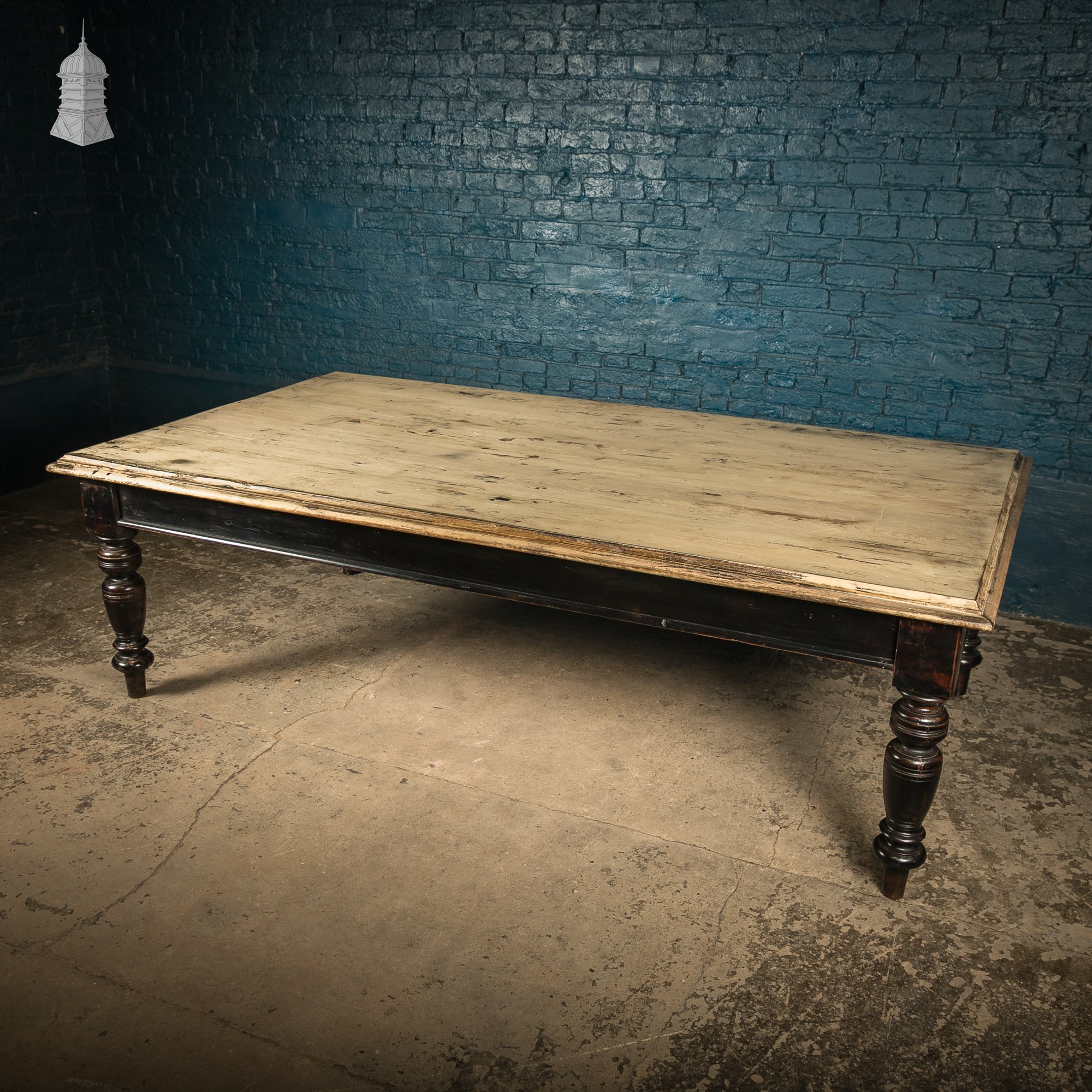 Farmhouse Kitchen Table, 8ft Long | Norfolk Reclamation