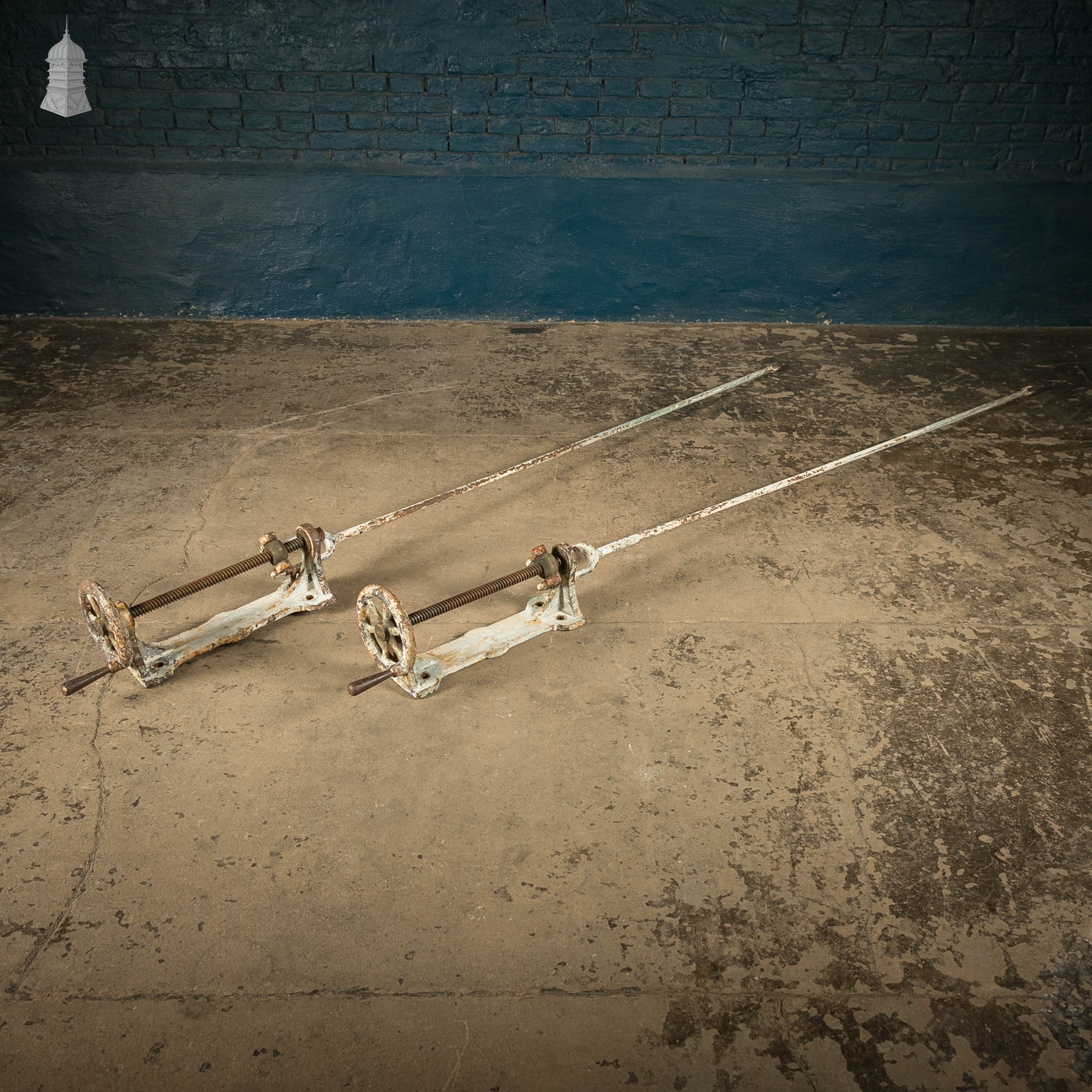 Screw Jack Window Winder, Cast Iron High Level Window Hand Crank, Pair ...