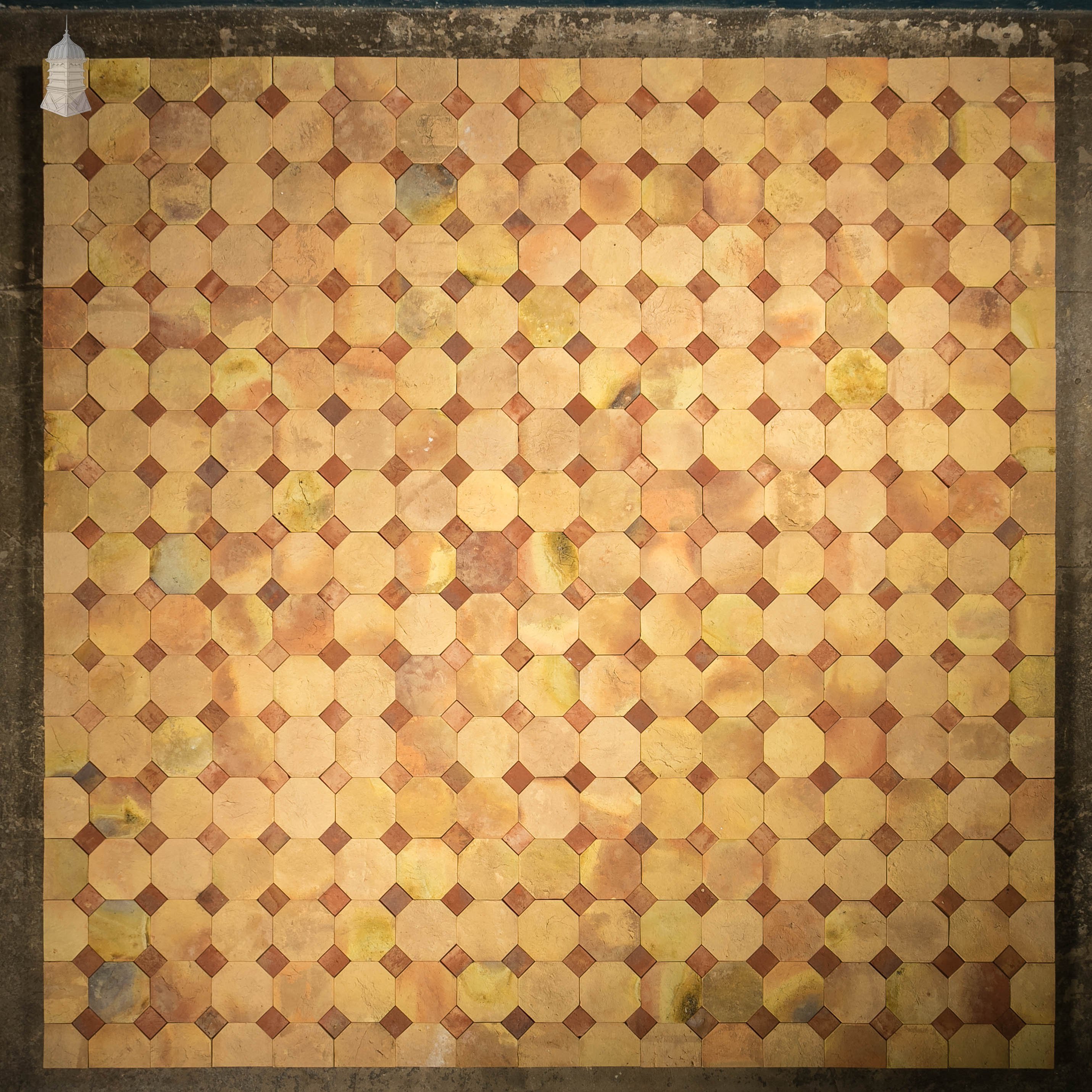 Octagonal Pamment Floor, New Handmade Buff and Red Tiles in a Geometric ...