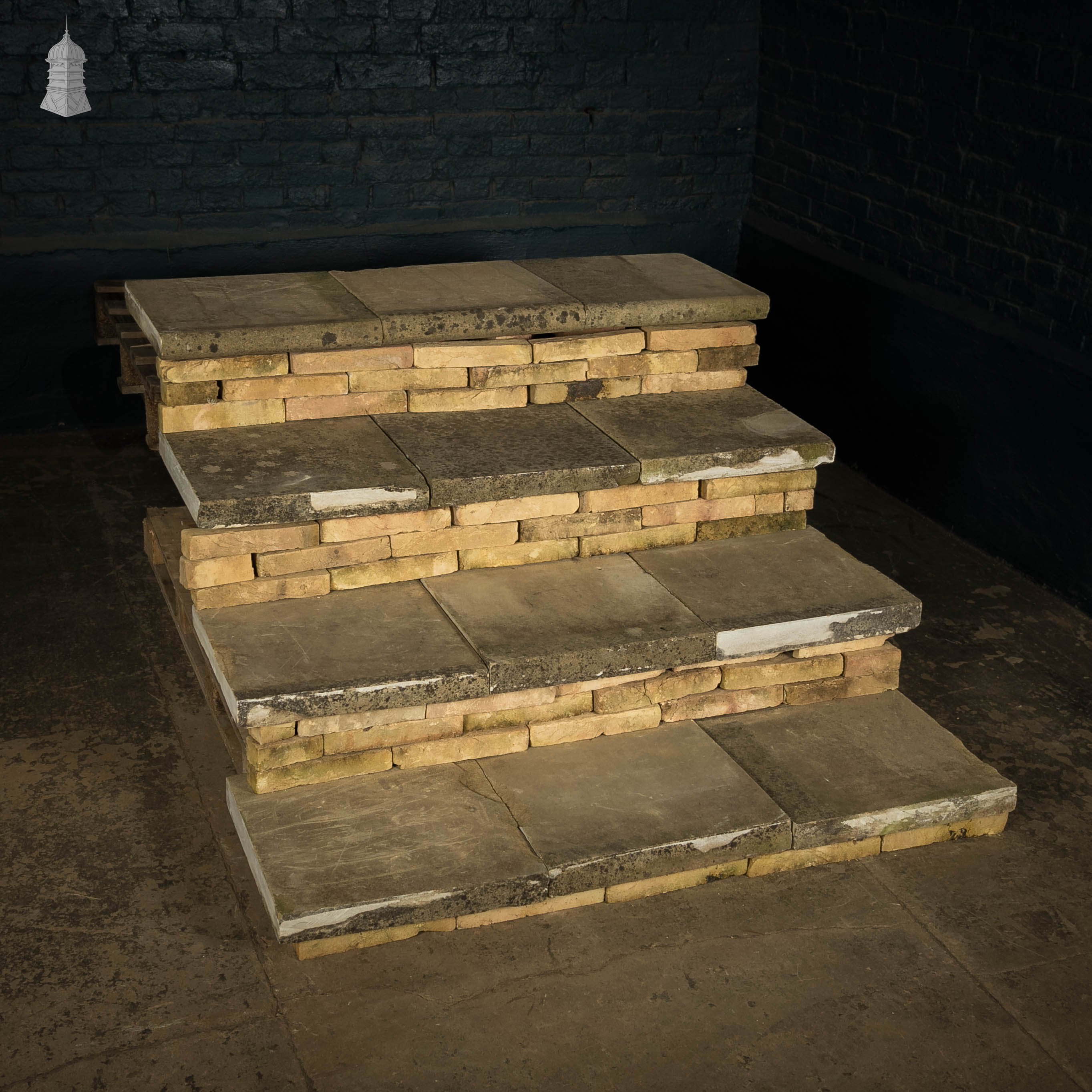 Sandstone Stair Treads, Batch of 12 | Norfolk Reclamation