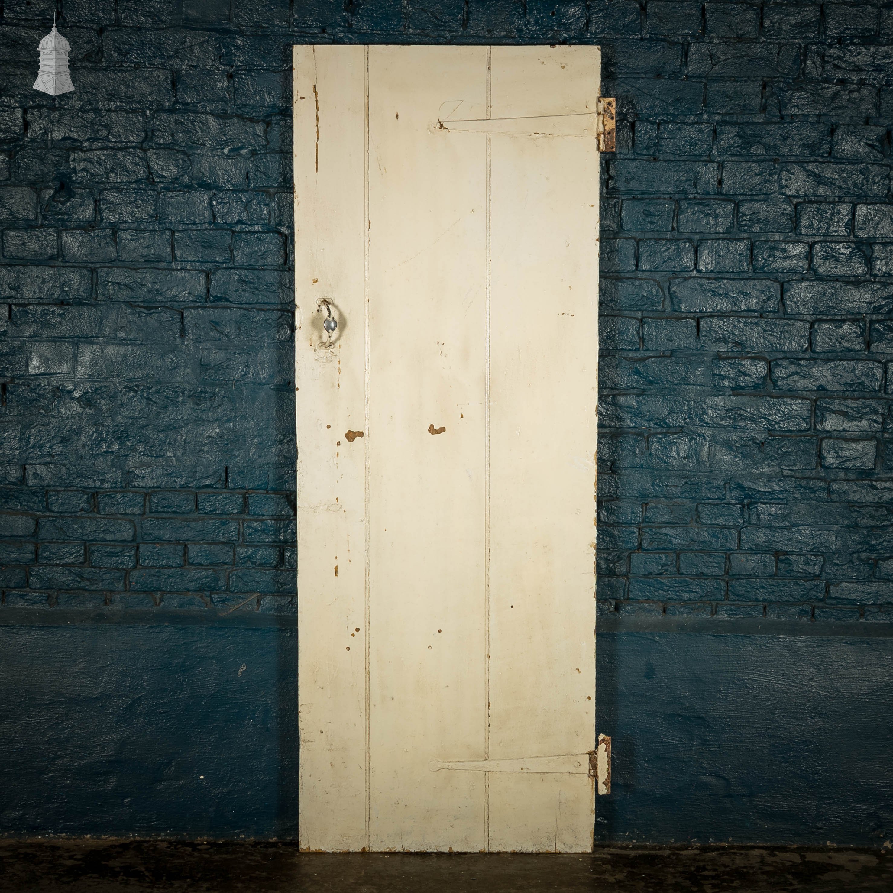 Plank & Ledge Door, Distressed Paint Finish, Strap Hinges | Norfolk ...