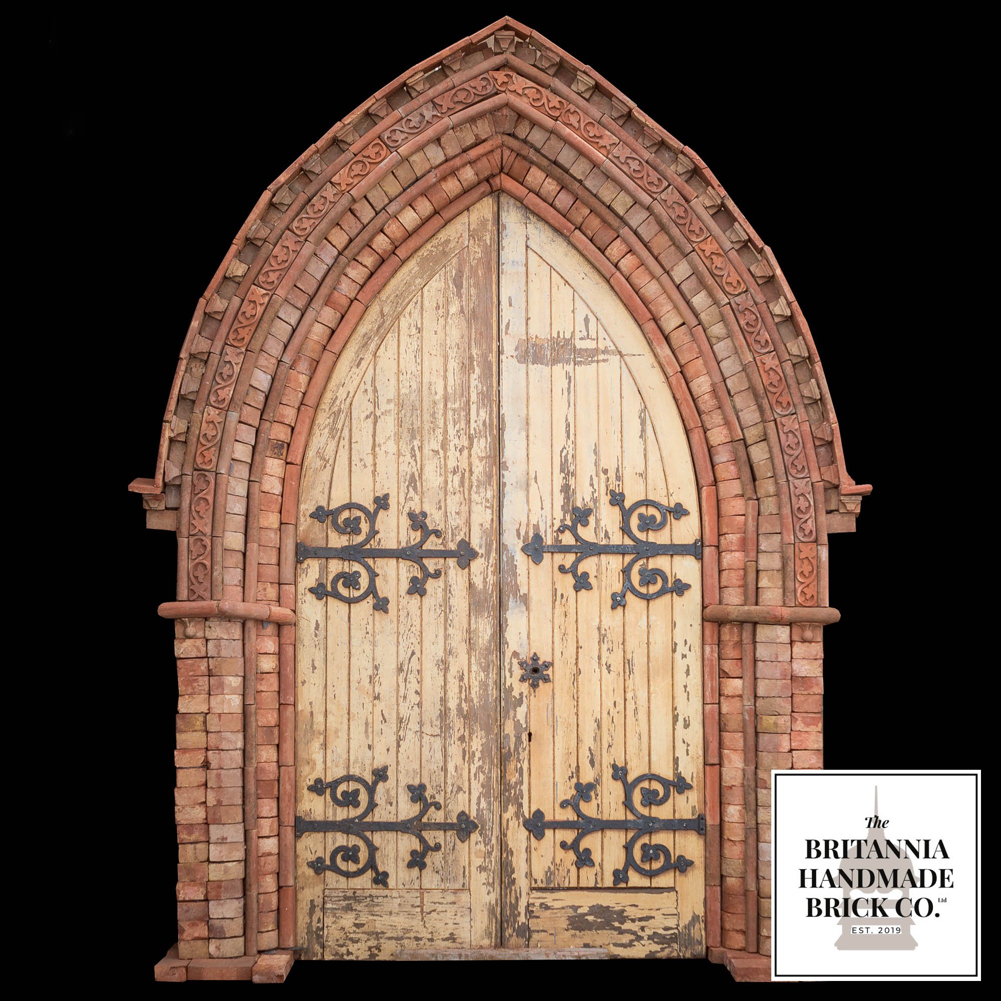Gothic Arched Door Surround, Kit of Handmade Period Style Red Brick ...
