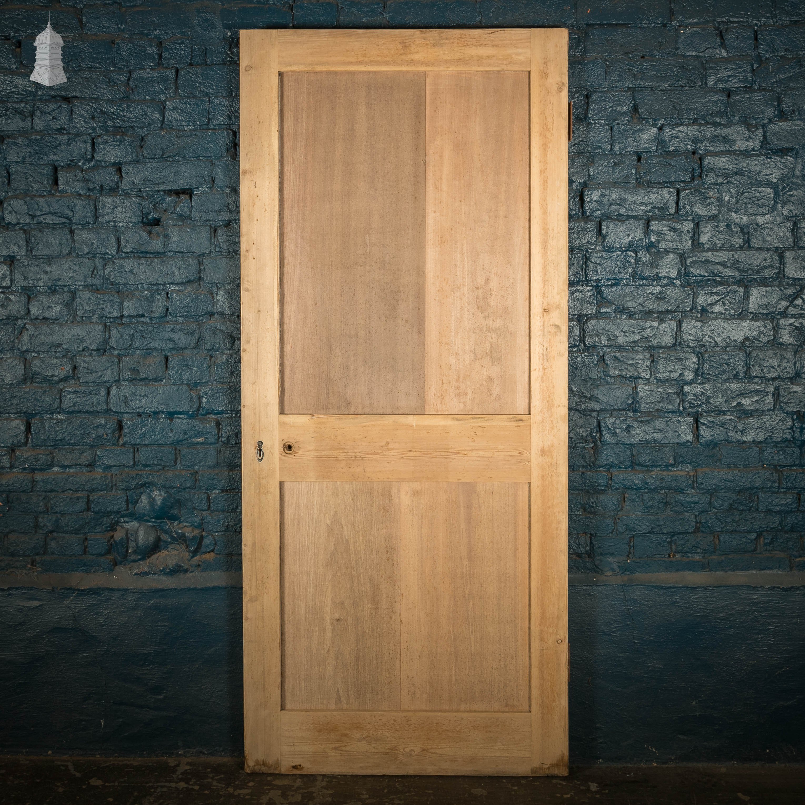 Pine Panelled Door, Shaker Style 2 Panel | Norfolk Reclamation