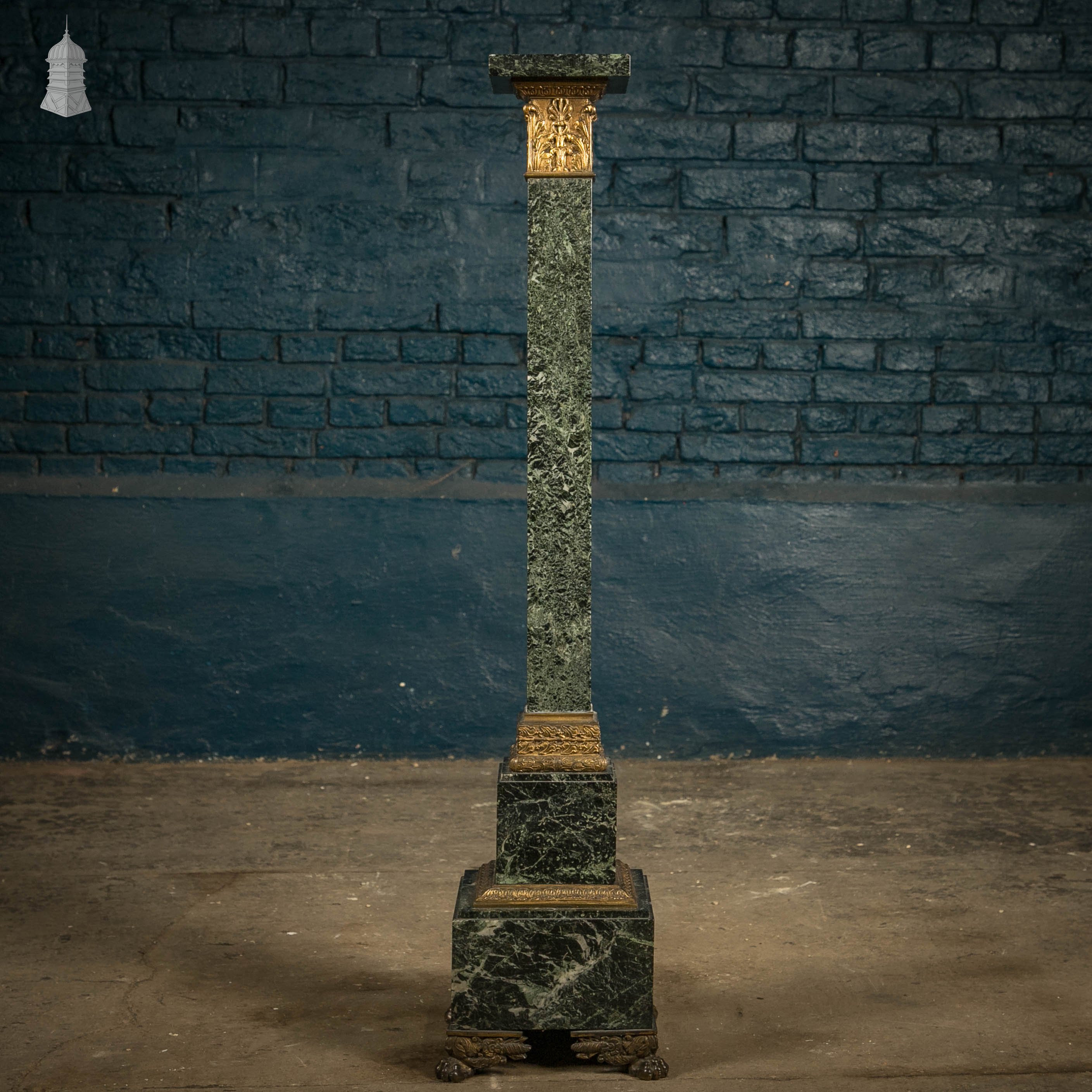 Marble Column Plinth Stand, 19th C French Empire | Norfolk Reclamation