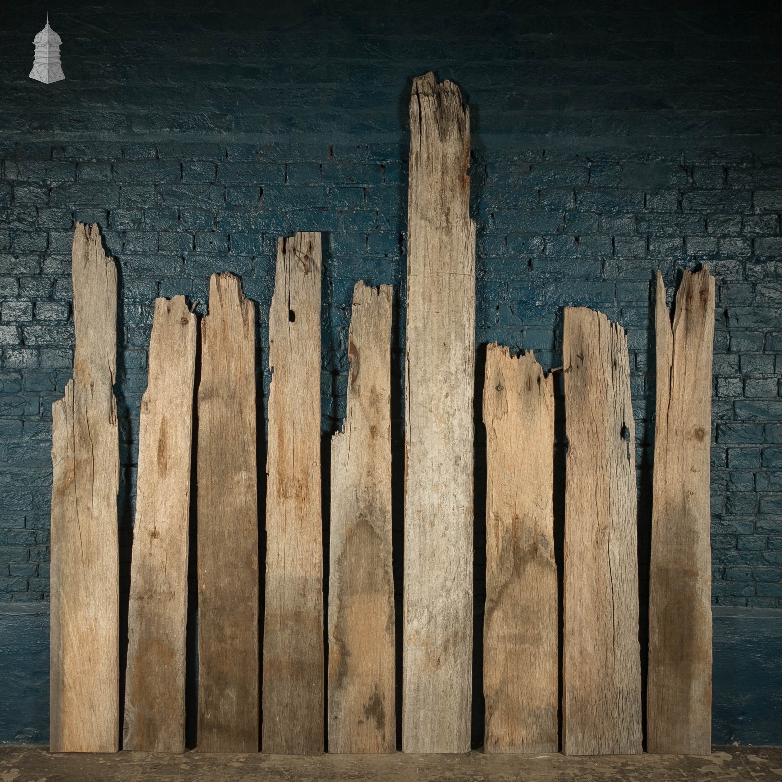 Rustic Hardwood Pilings, Natural Weathered Finish, Batch of 15 ...