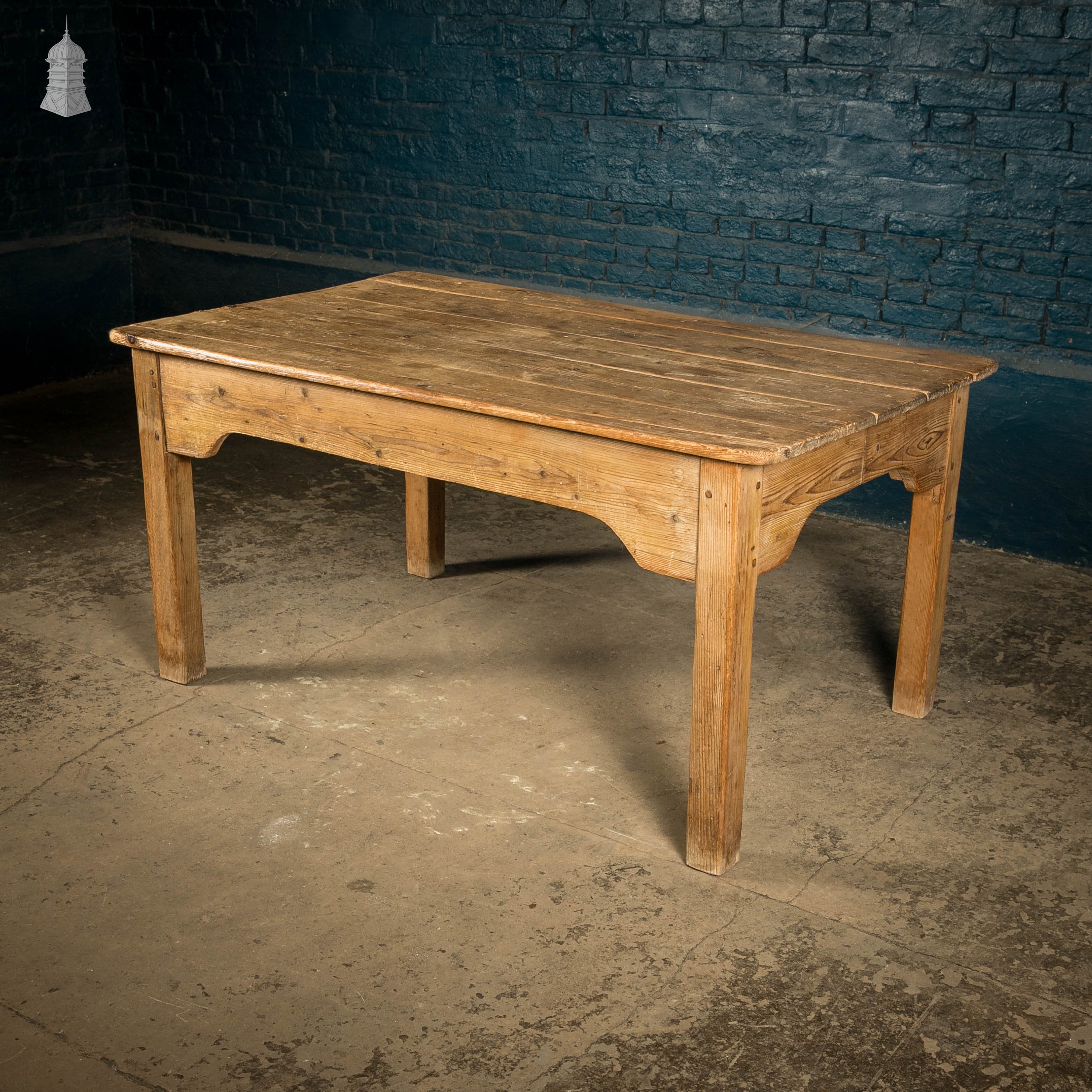 Scullery Kitchen Table, 18th C Pine Farmhouse Dining Table | Norfolk ...