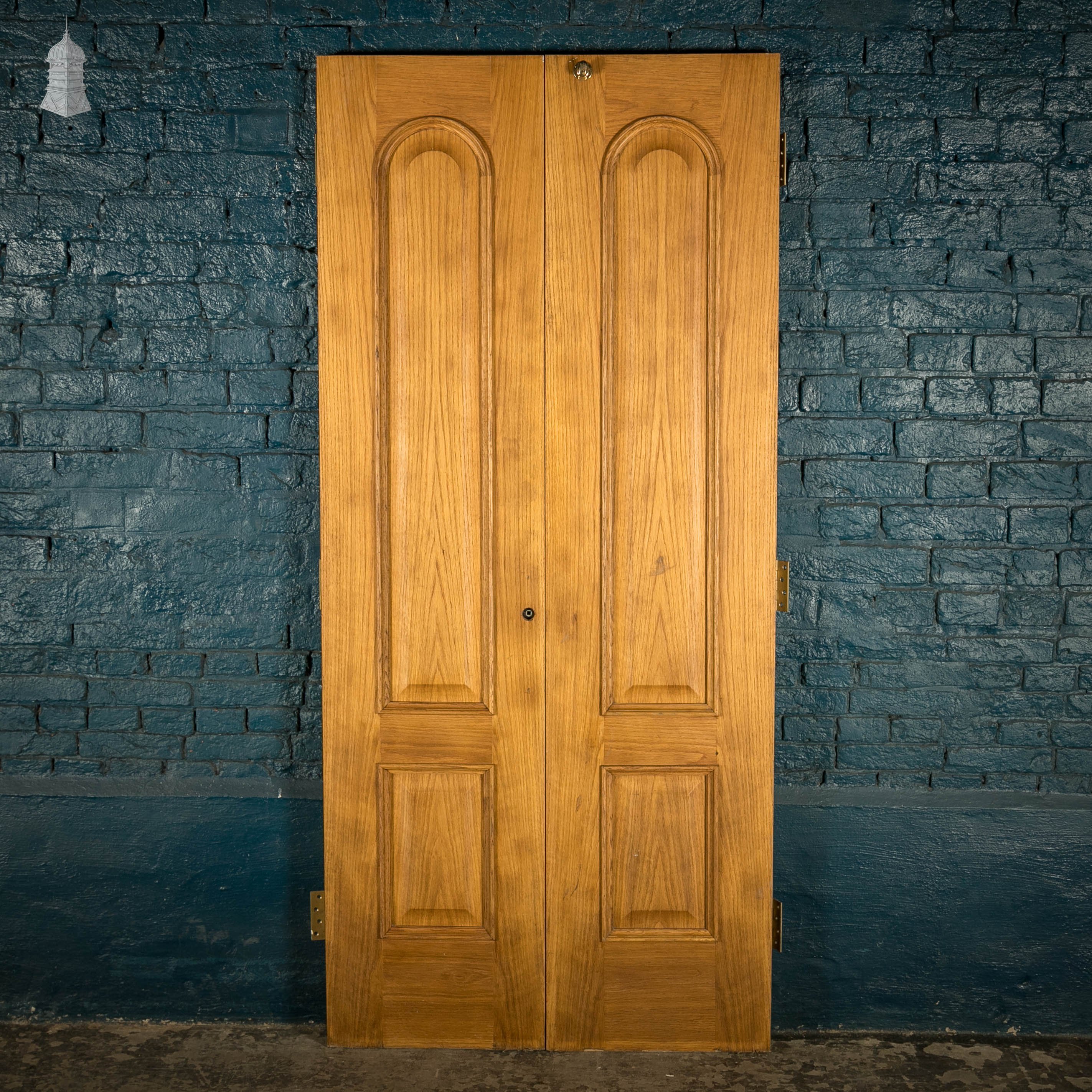 Vennered Oak Double Doors, Pair of Moulded 2 Panel Doors | Norfolk ...