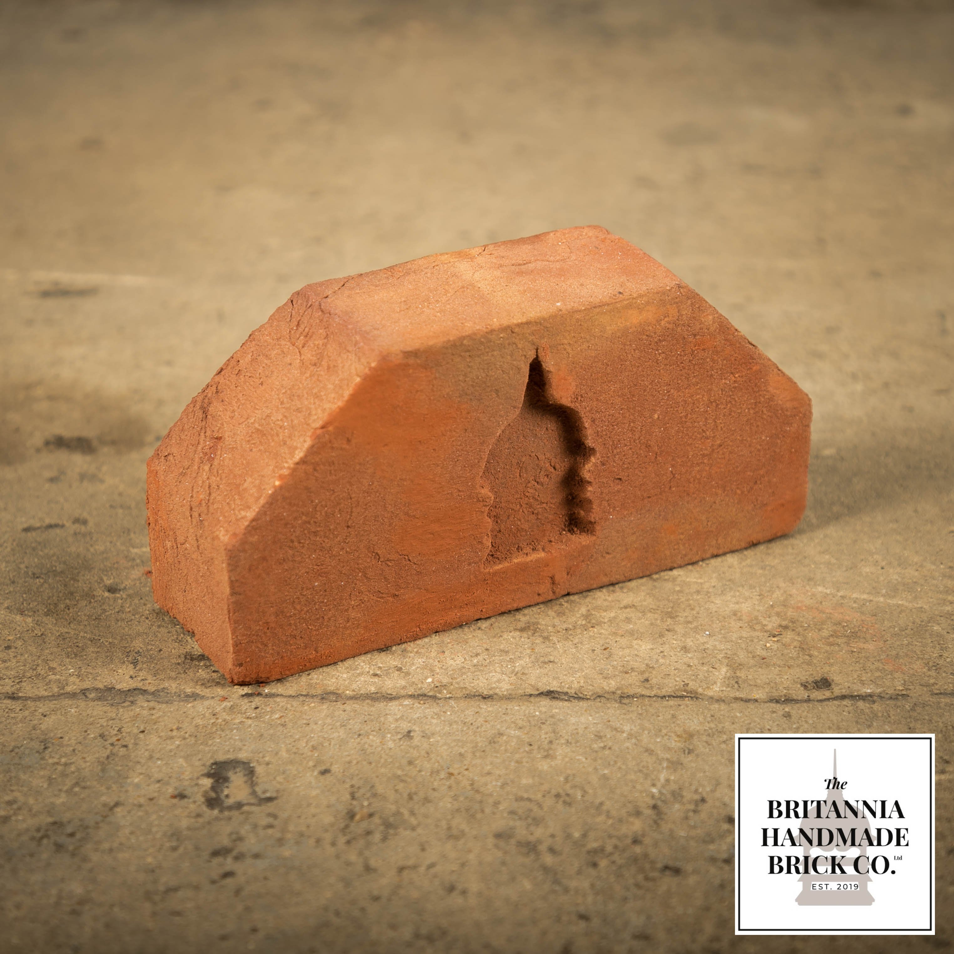 2 1/2" Double Cant Handmade Red Brick, Period Style 2.5 Inch Coping ...