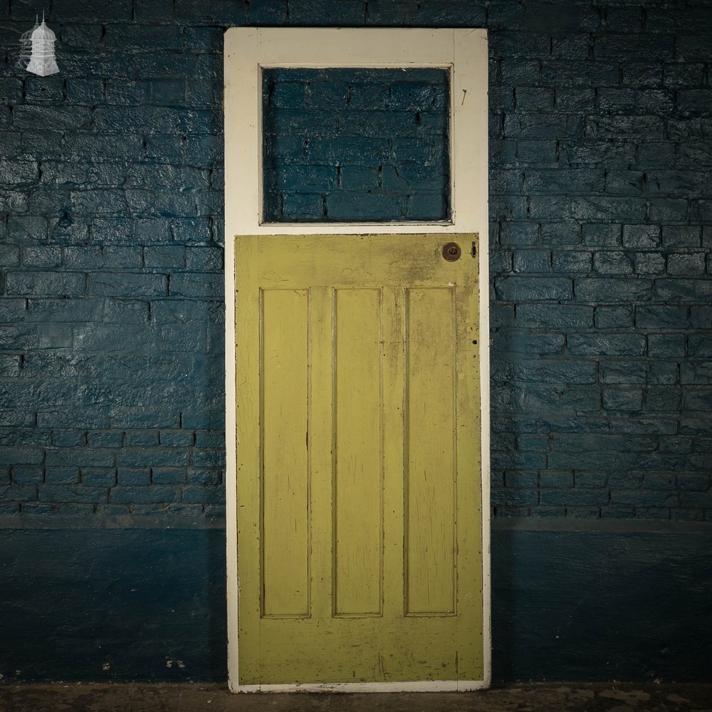 Half Glazed 1930’s Style Door, 1 Over 3 Panelled Door | Norfolk Reclamation